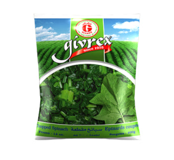 GIVREX Chopped Spinach 400 gr – Super Parsian