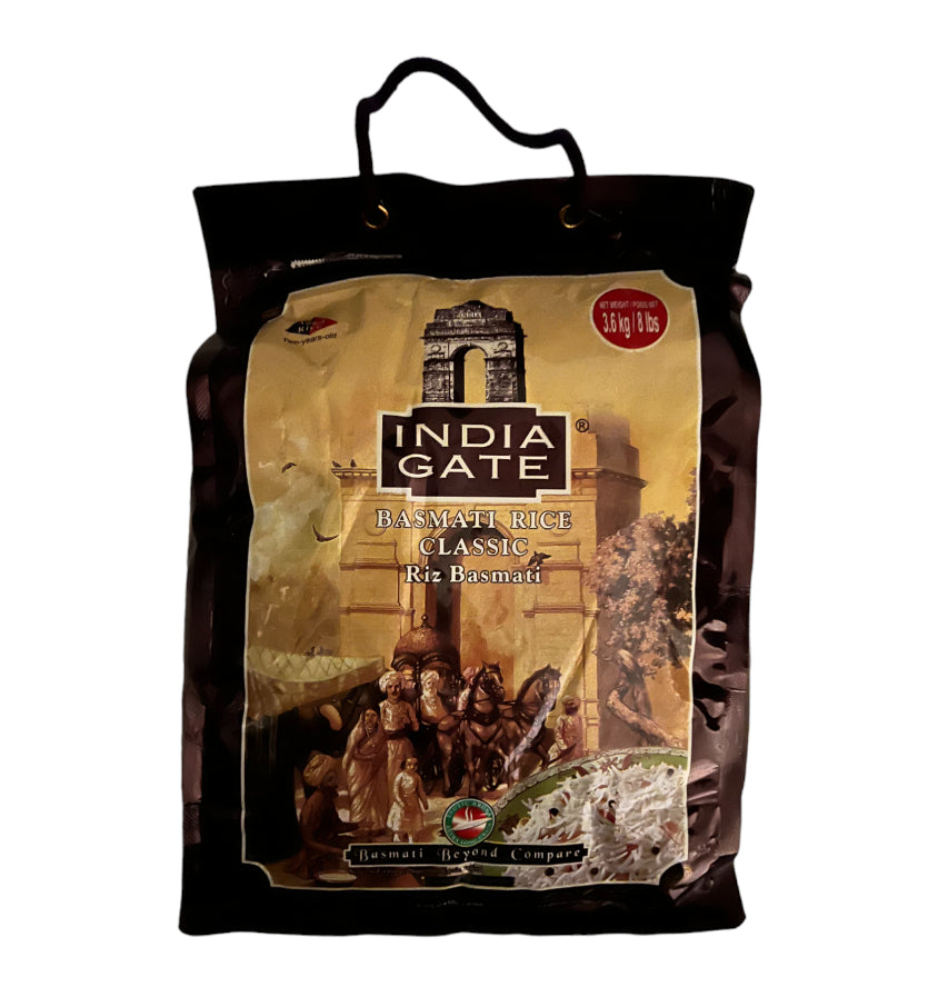 INDIA GATE Basmati Rice 8lb – Super Parsian